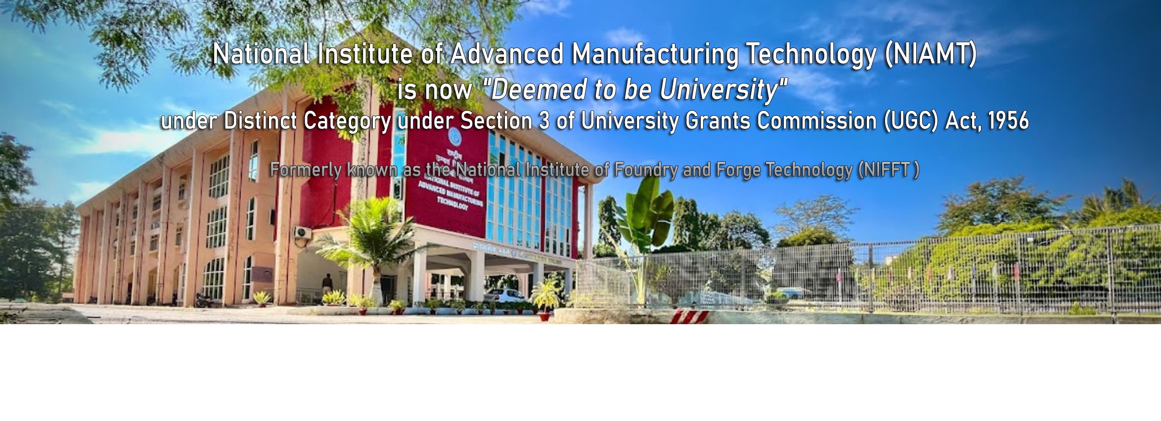 HOME-National Institute of Foundry & Forge Technology (NIFFT),Govt. Of ...